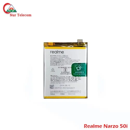 Original Realme Narzo 50i Battery price in Bangladesh - Nur Telecom
