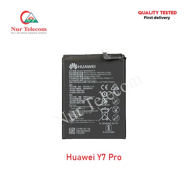 Huawei Y7 Pro Battery Price in Bangladesh - Nur Telecom