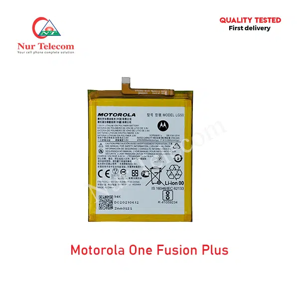 Motorola One Fusion Plus Battery Price in Bangladesh - Nur Telecom
